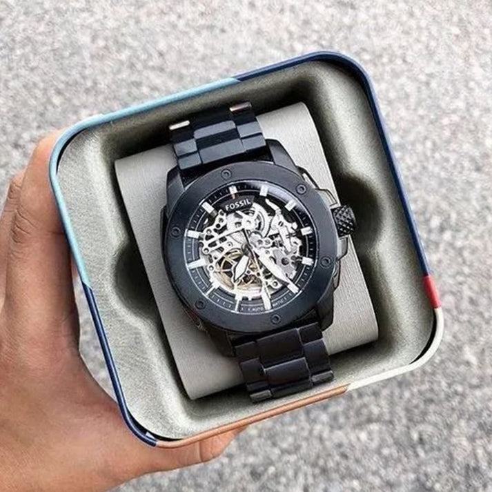 Fossil New Black Metal Automatic Watch – Maniac Watch